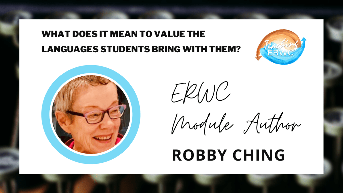 What Does It Mean to Value the Languages Students Bring with Them ...