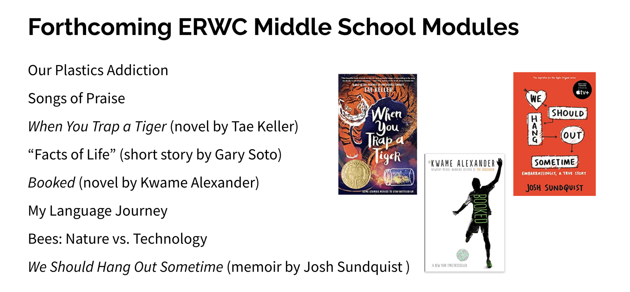 Modules and Minis – Teaching ERWC